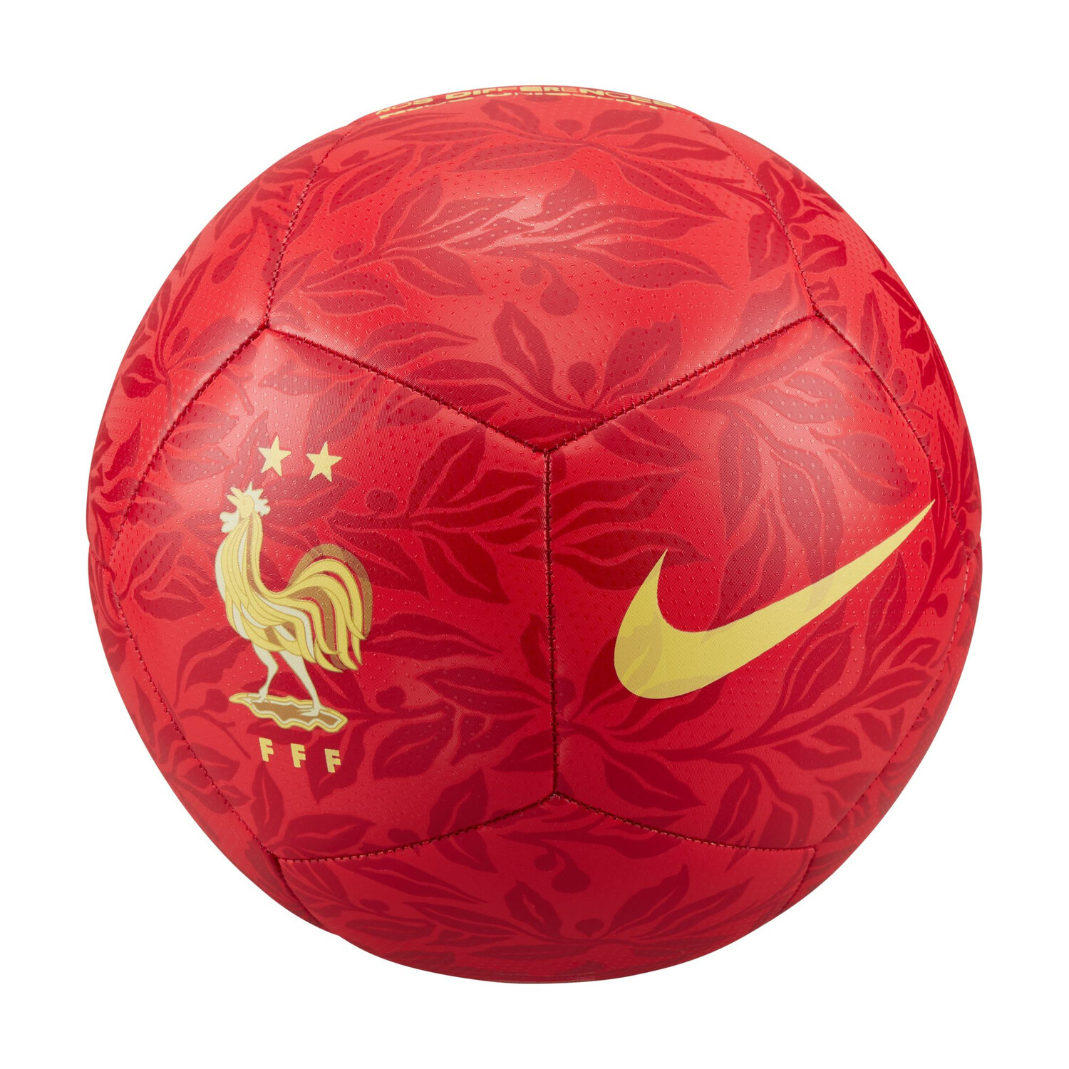 Ballon Equipe de France rouge or 2022 sur Foot.fr