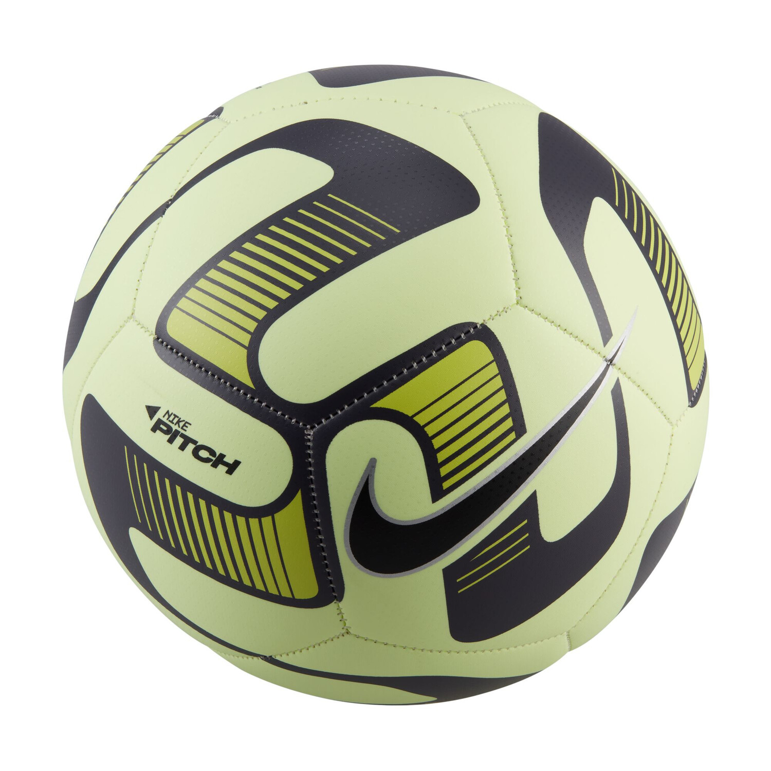 Ballon Nike Pitch jaune noir sur Foot.fr