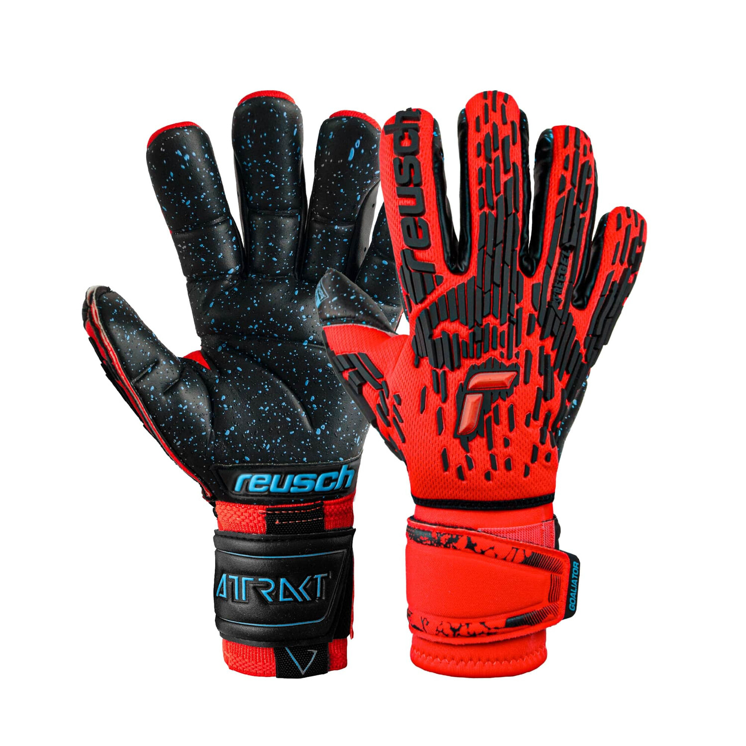 Gants gardien Reusch Attrakt Freegel Fusion Ortho-Tec rouge noir sur ...