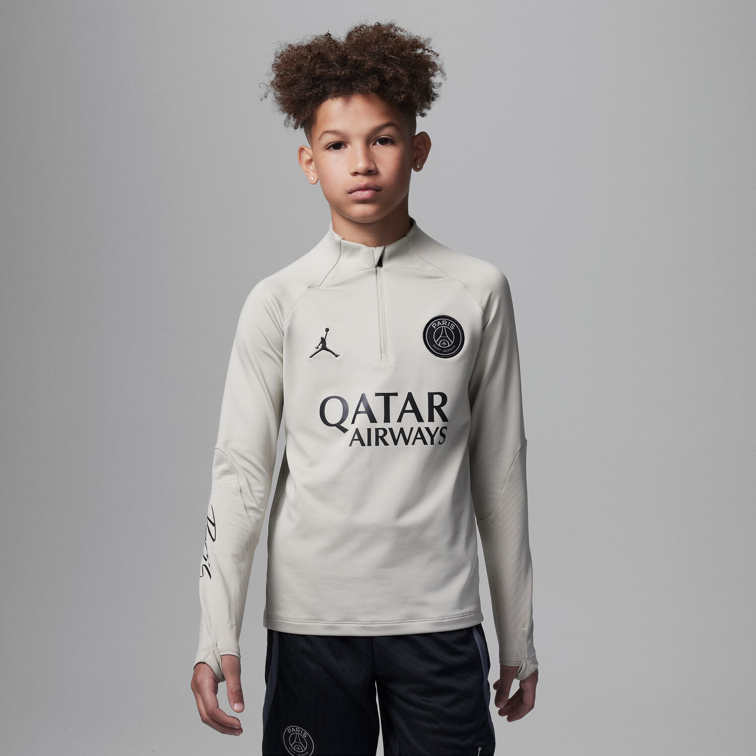 Sweat zippé junior PSG Strike beige 2023/24 sur Foot.fr