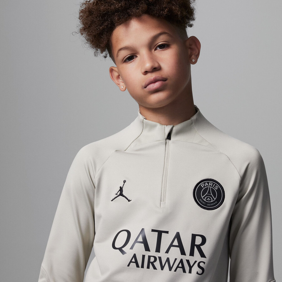 Sweat zippé junior PSG Strike beige 2023/24 sur Foot.fr