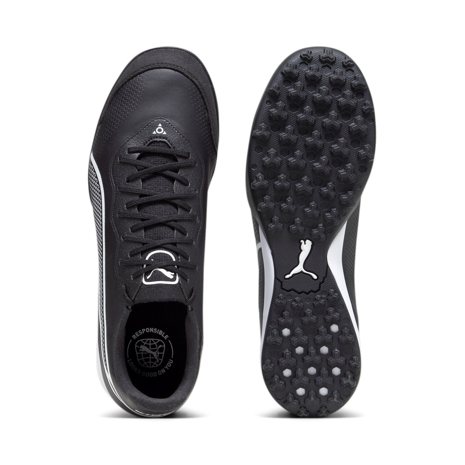 Puma King Pro Turf noir blanc sur Foot.fr