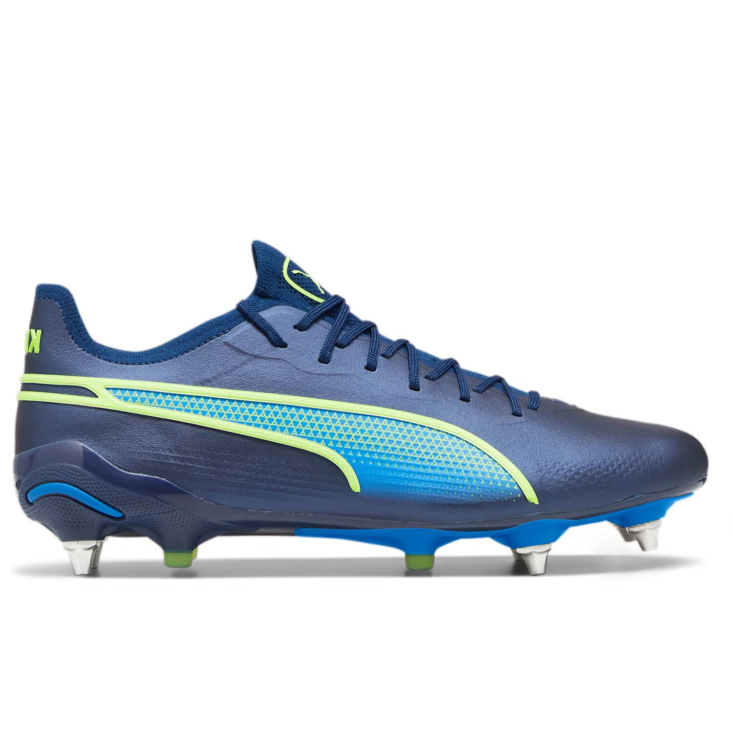 Puma King Ultimate SG bleu jaune sur Foot.fr