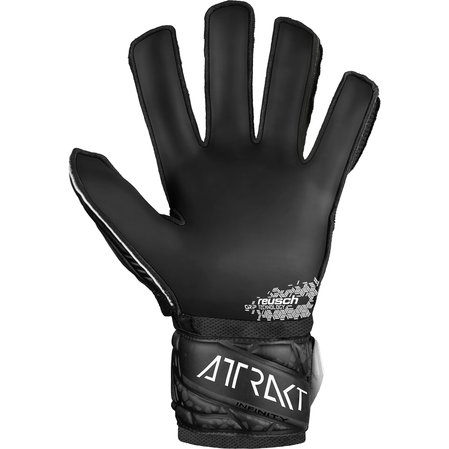 Gants gardien Reusch junior Attrakt Infinity noir blanc sur Foot.fr