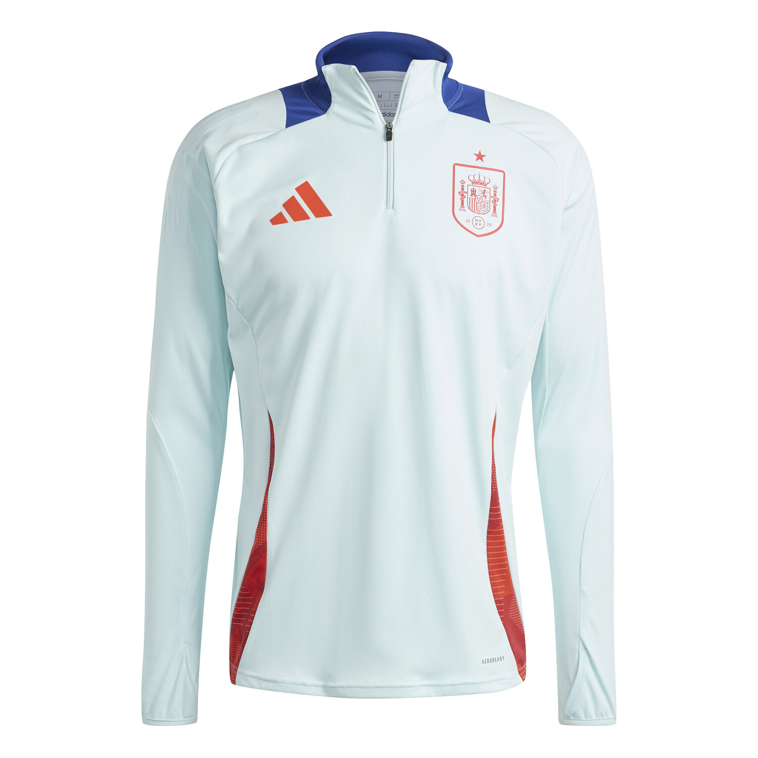 Sweat zippé Espagne bleu ciel 2024 sur Foot.fr