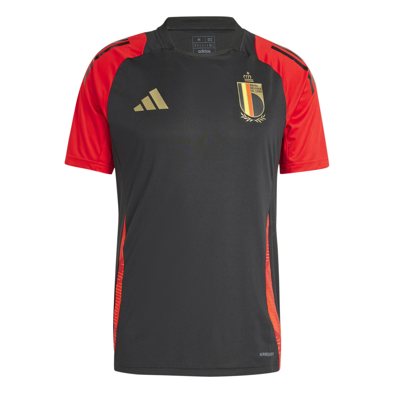 Maillot entraînement Belgique noir rouge 2024 sur Foot.fr
