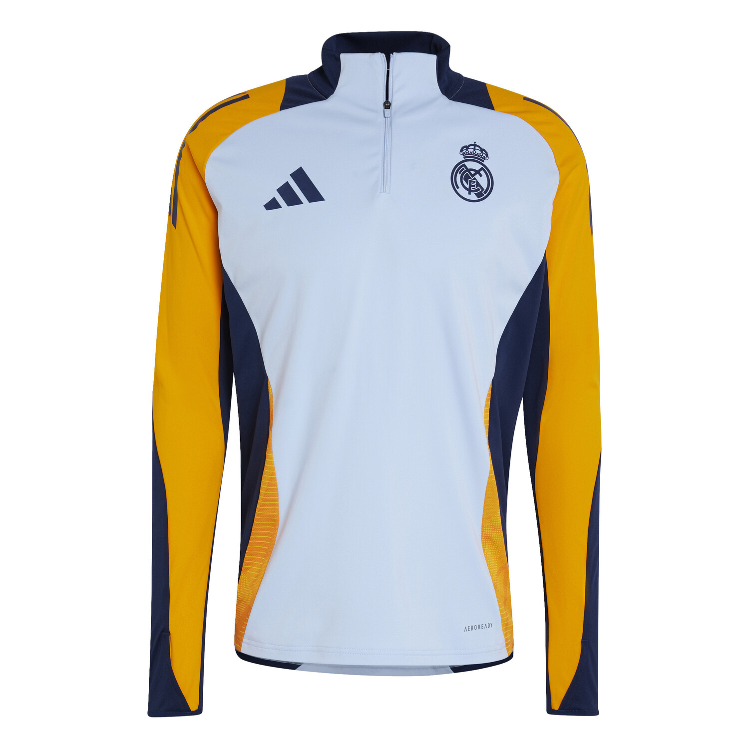 Sweat zippé Real Madrid bleu orange 2024/25 sur Foot.fr