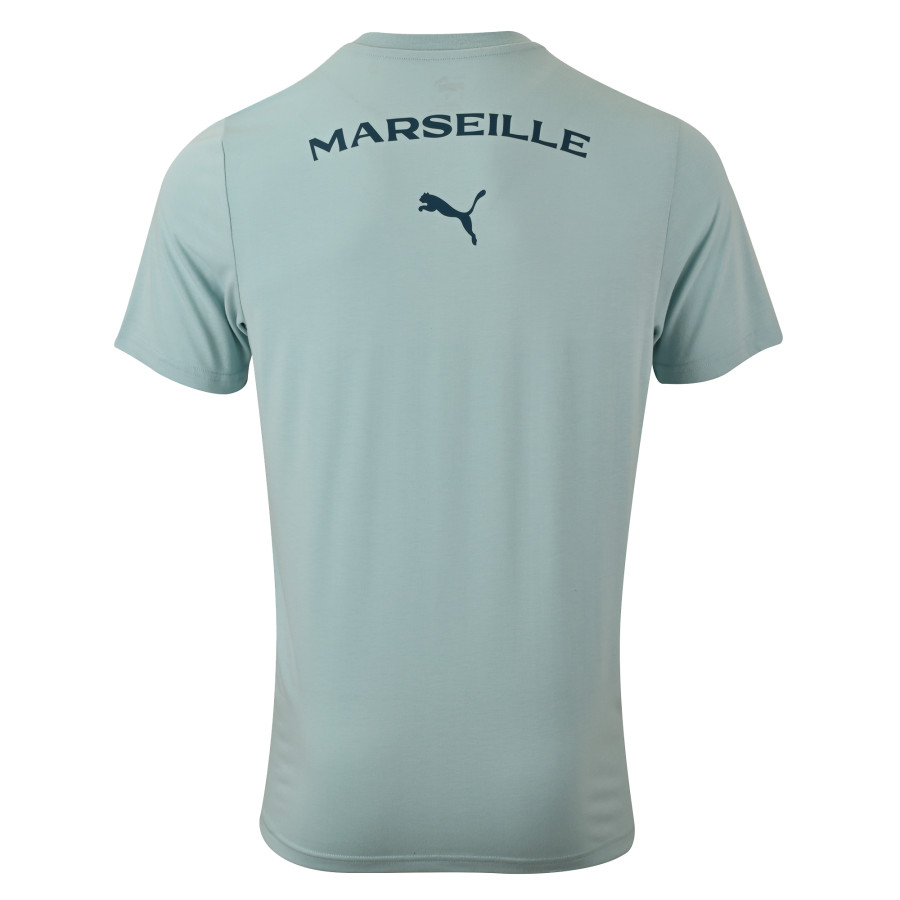 T-shirt OM Casual bleu ciel 2024/25 sur Foot.fr