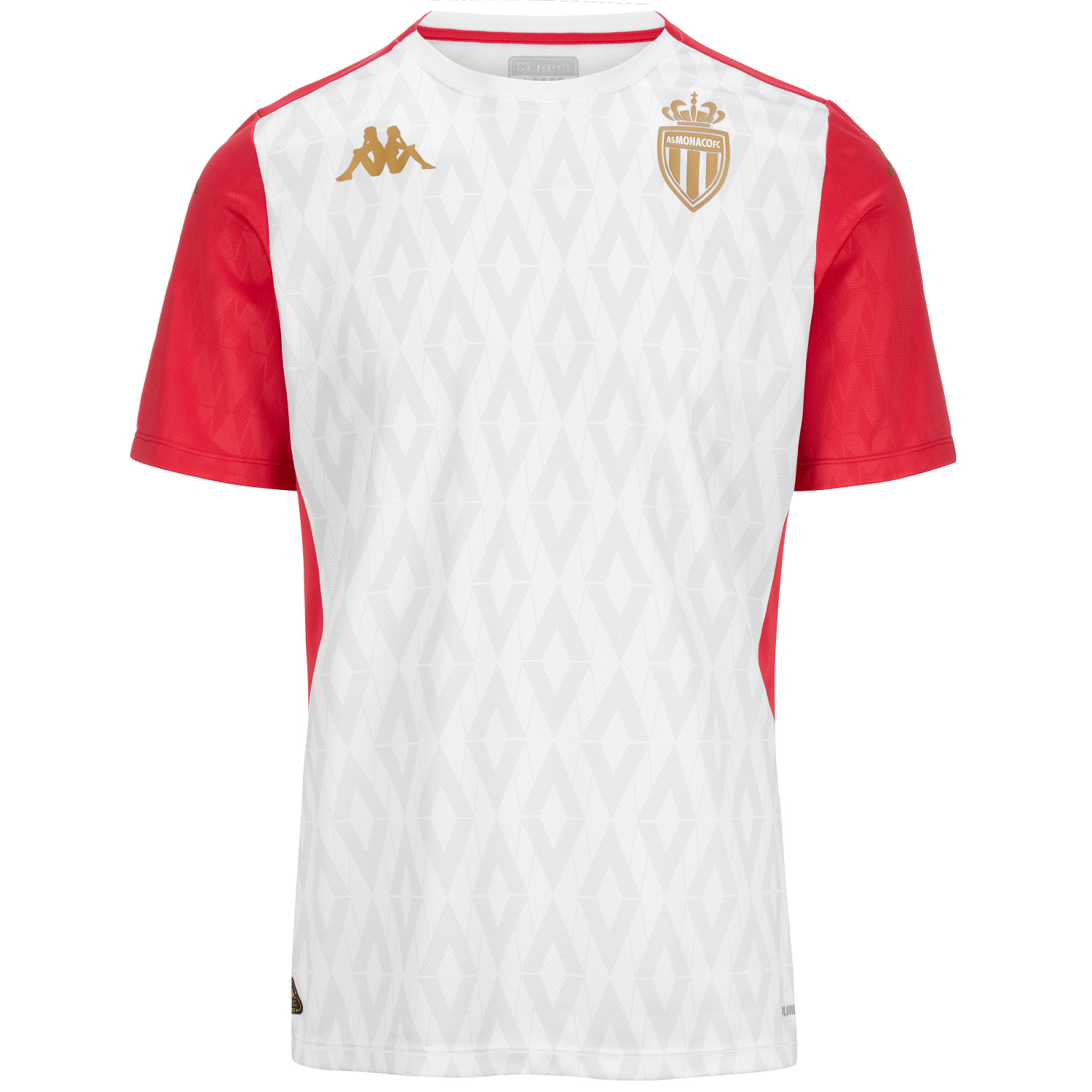 Maillot avant match AS Monaco blanc rouge 2024/25 sur Foot.fr