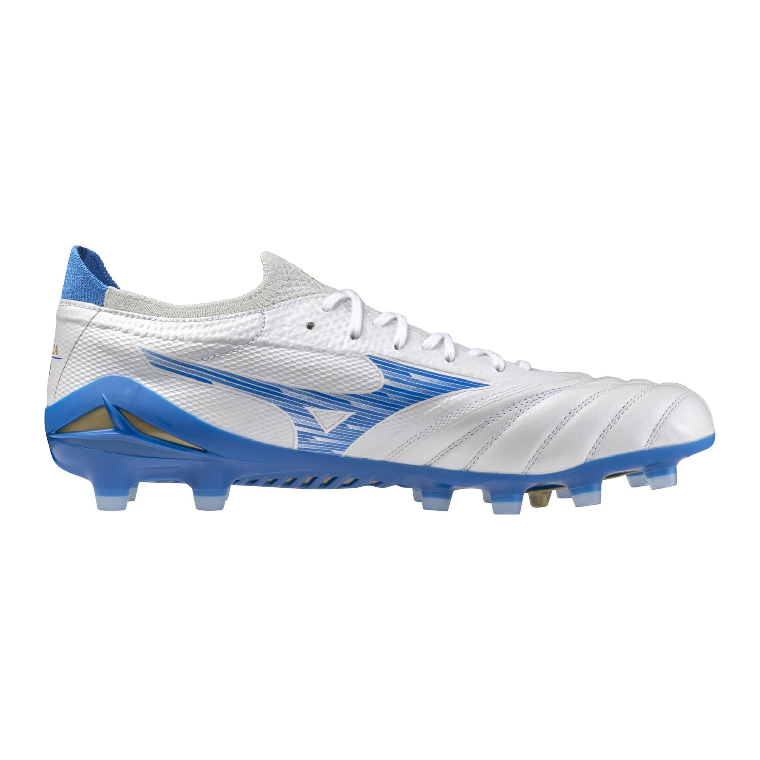 Mizuno Morelia Neo Beta FG bleu blanc sur Foot.fr