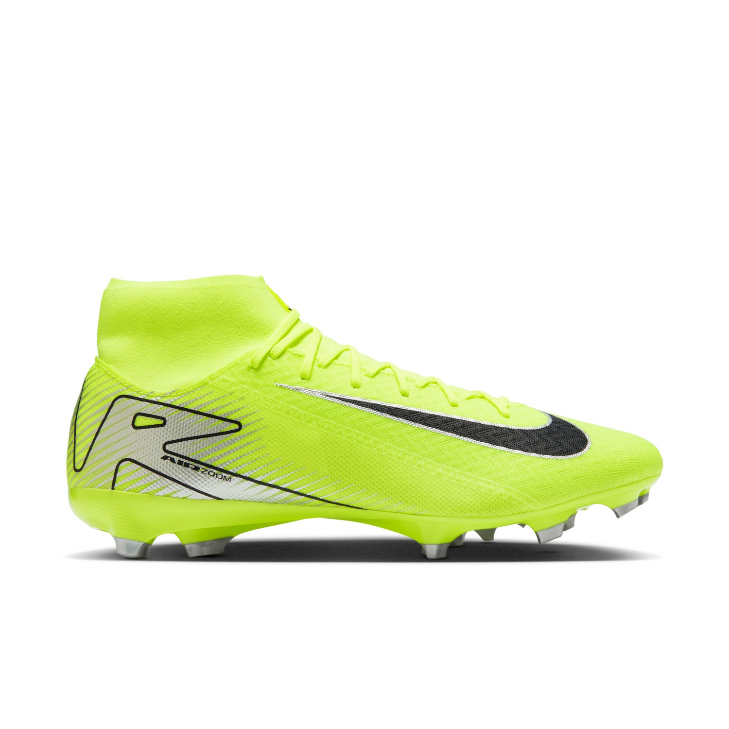 Nike Air Zoom Mercurial Superfly 10 Academy FG/MG jaune gris sur Foot.fr
