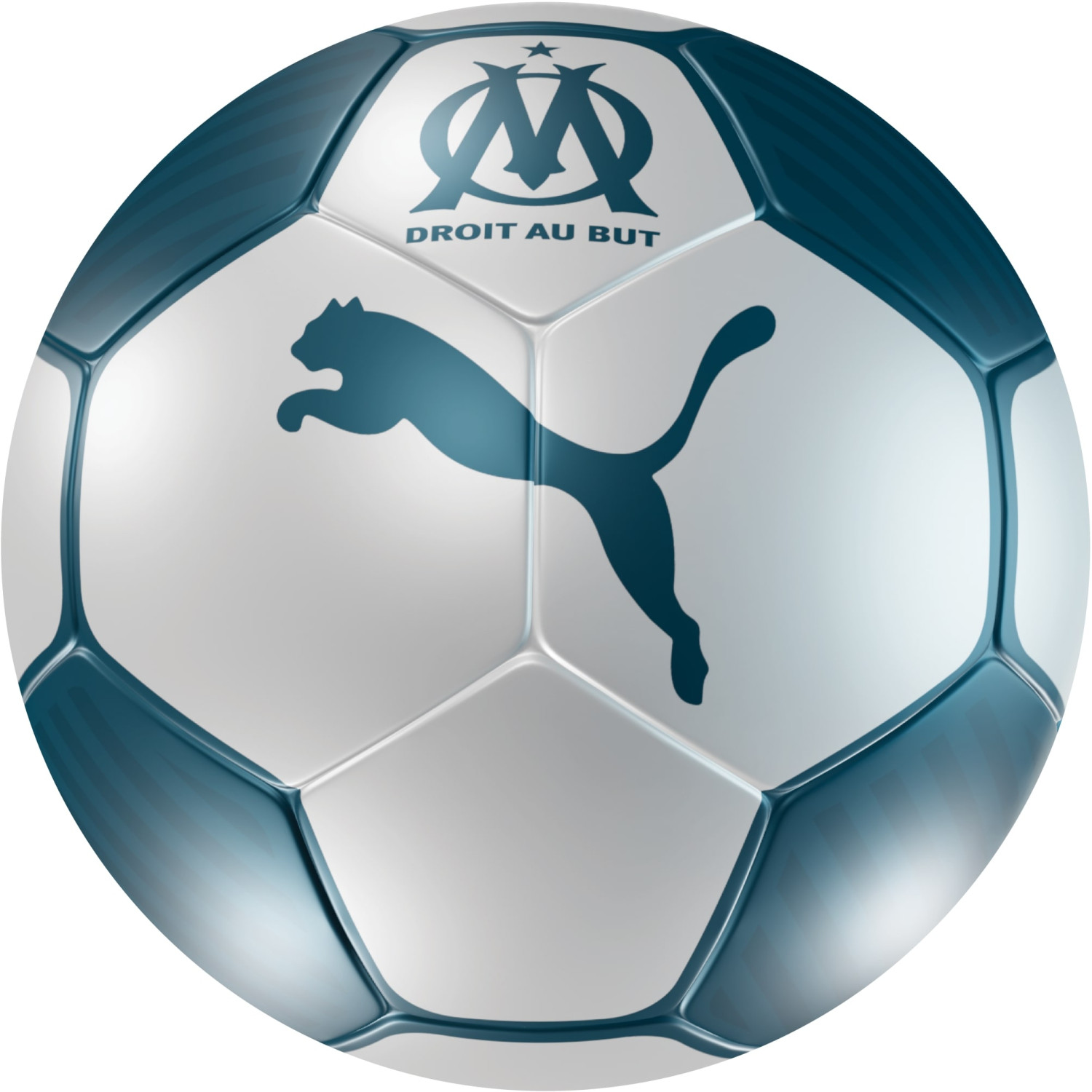 Ballon OM Fan blanc bleu 2024/25 sur Foot.fr