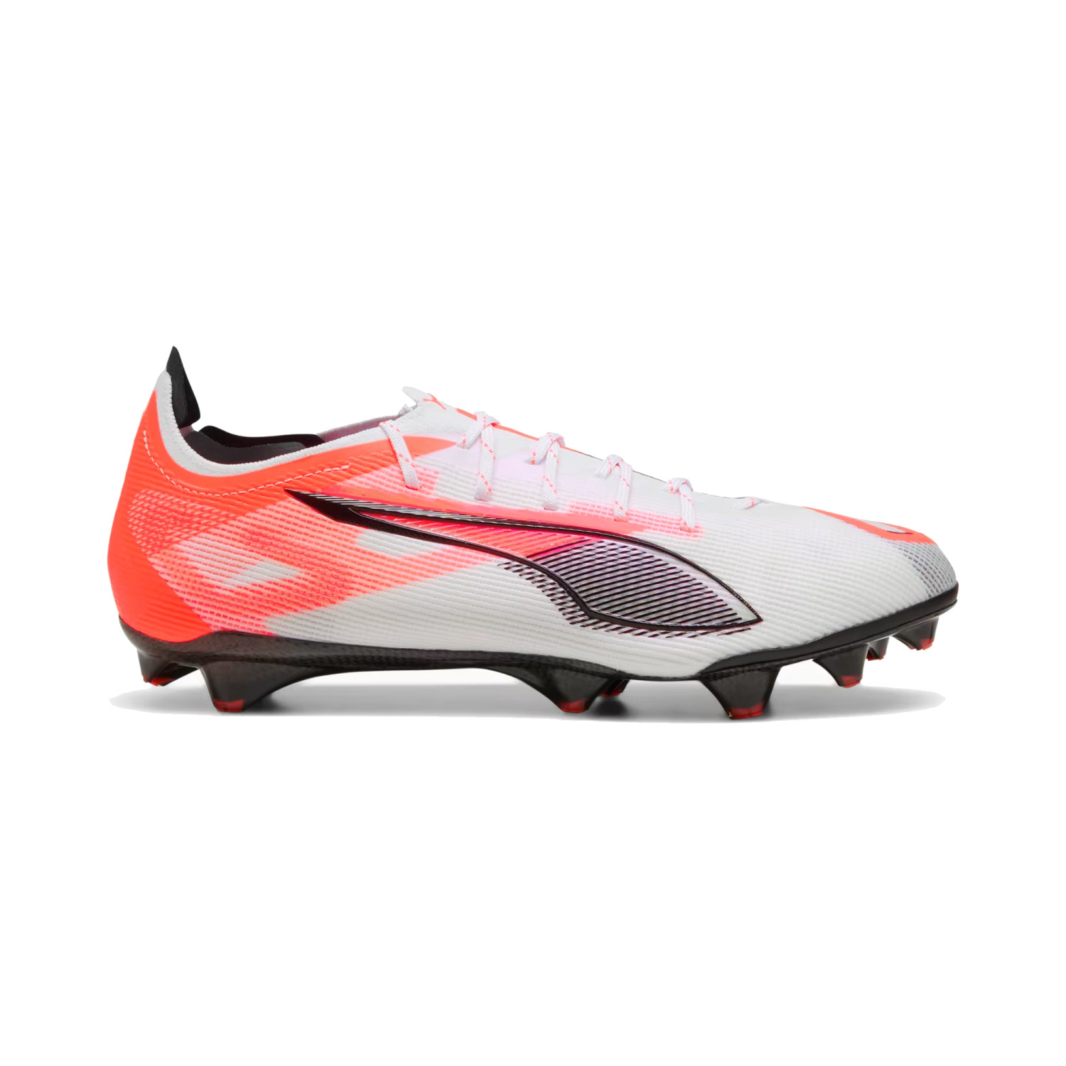 Puma Ultra 5 Carbon FG blanc orange sur Foot.fr
