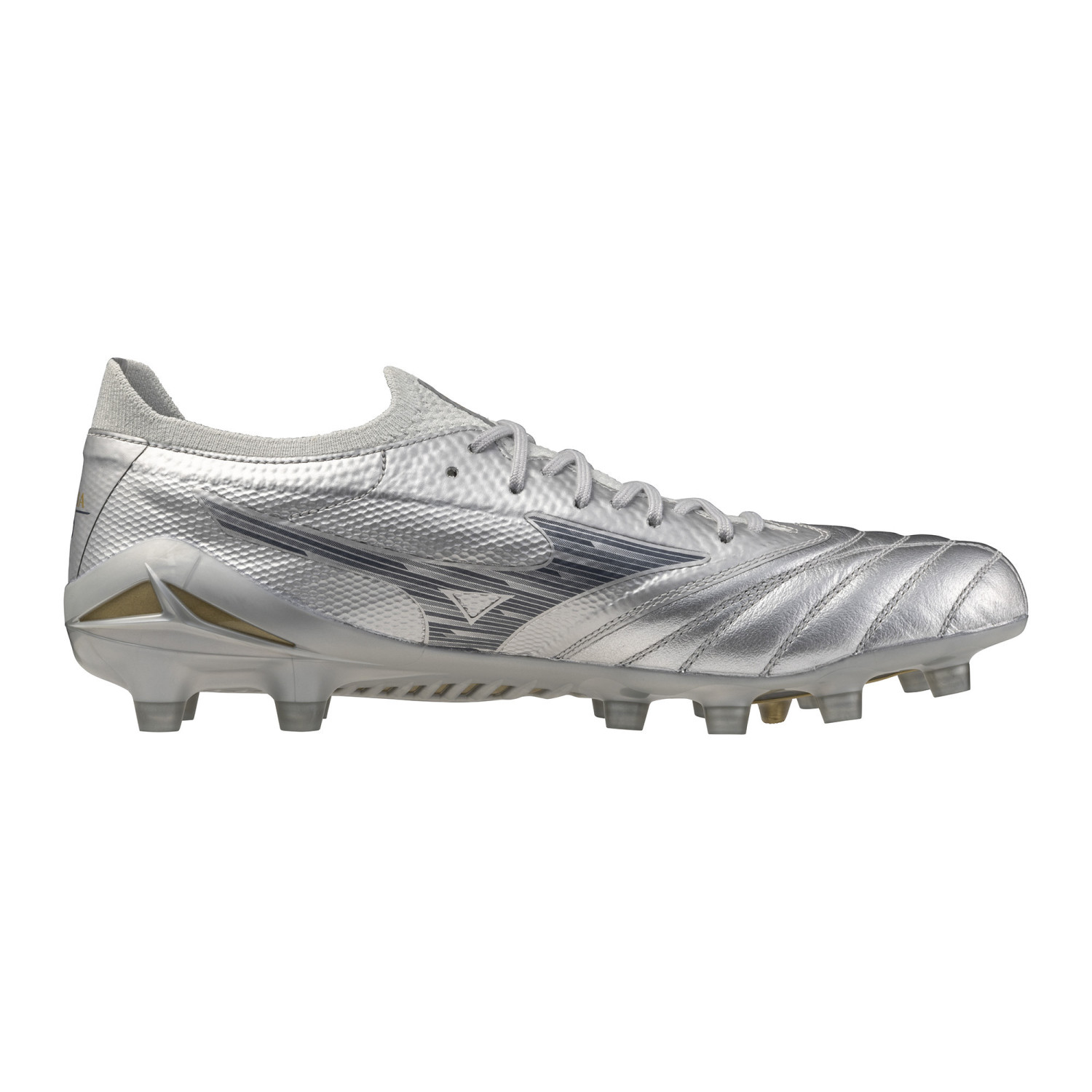 Mizuno Morelia Neo Beta Elite FG argent or sur Foot.fr