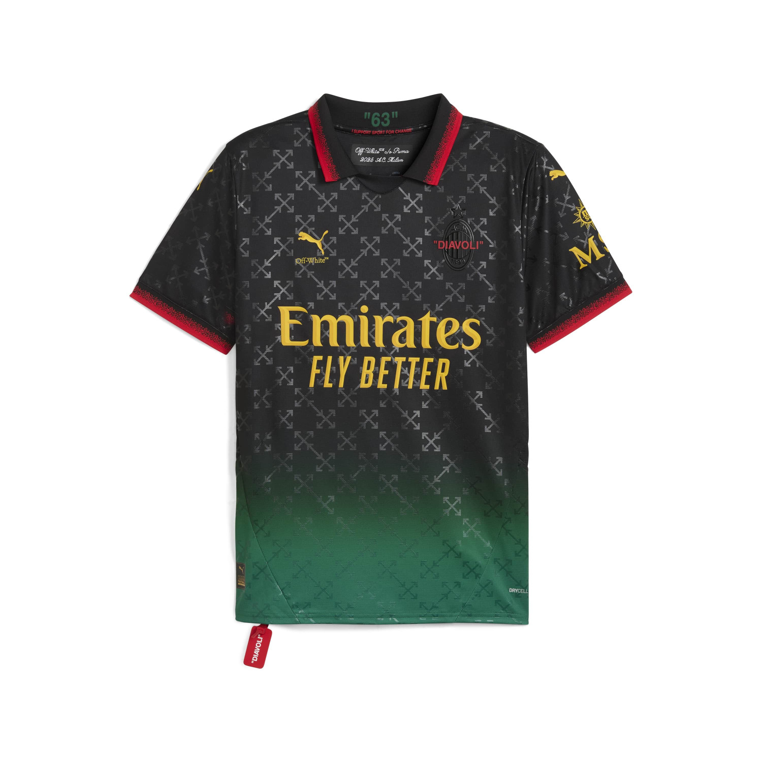 Maillot Milan AC x Off-White authentique ÉDITION LIMITÉE sur Foot.fr