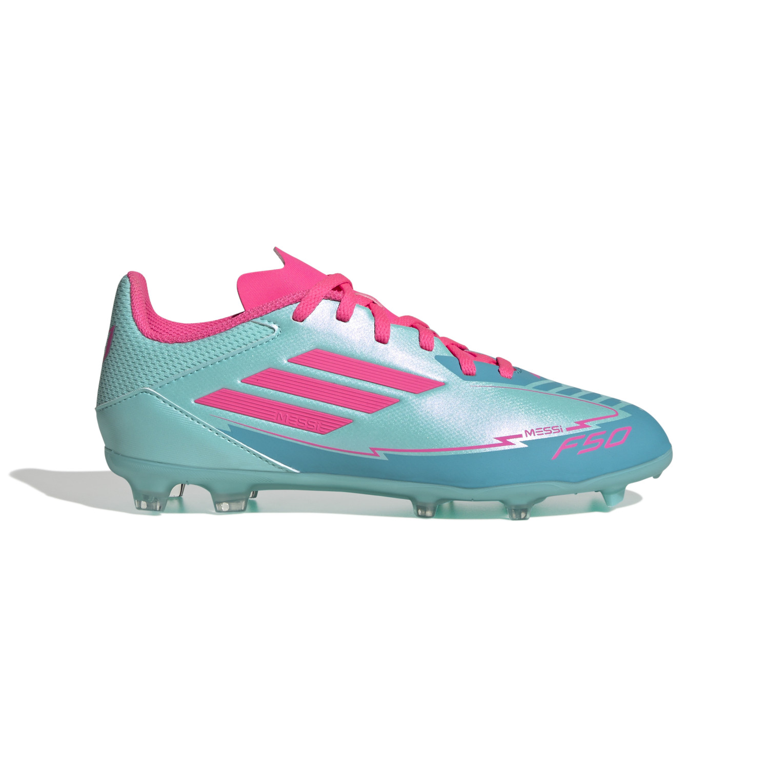 adidas F50 Messi League junior FG/MG bleu rose sur Foot.fr