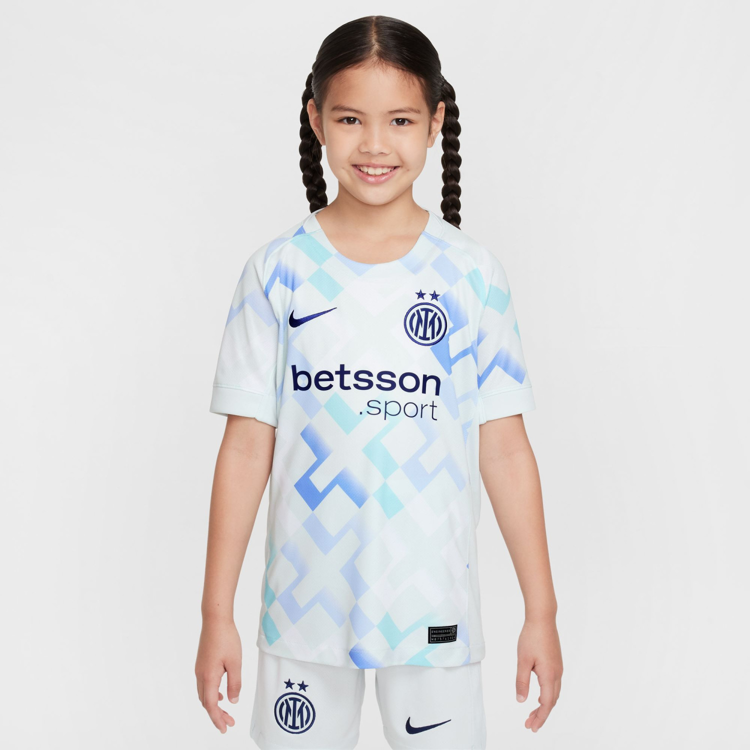 Maillot junior Inter Milan extérieur 2025/26 sur Foot.fr