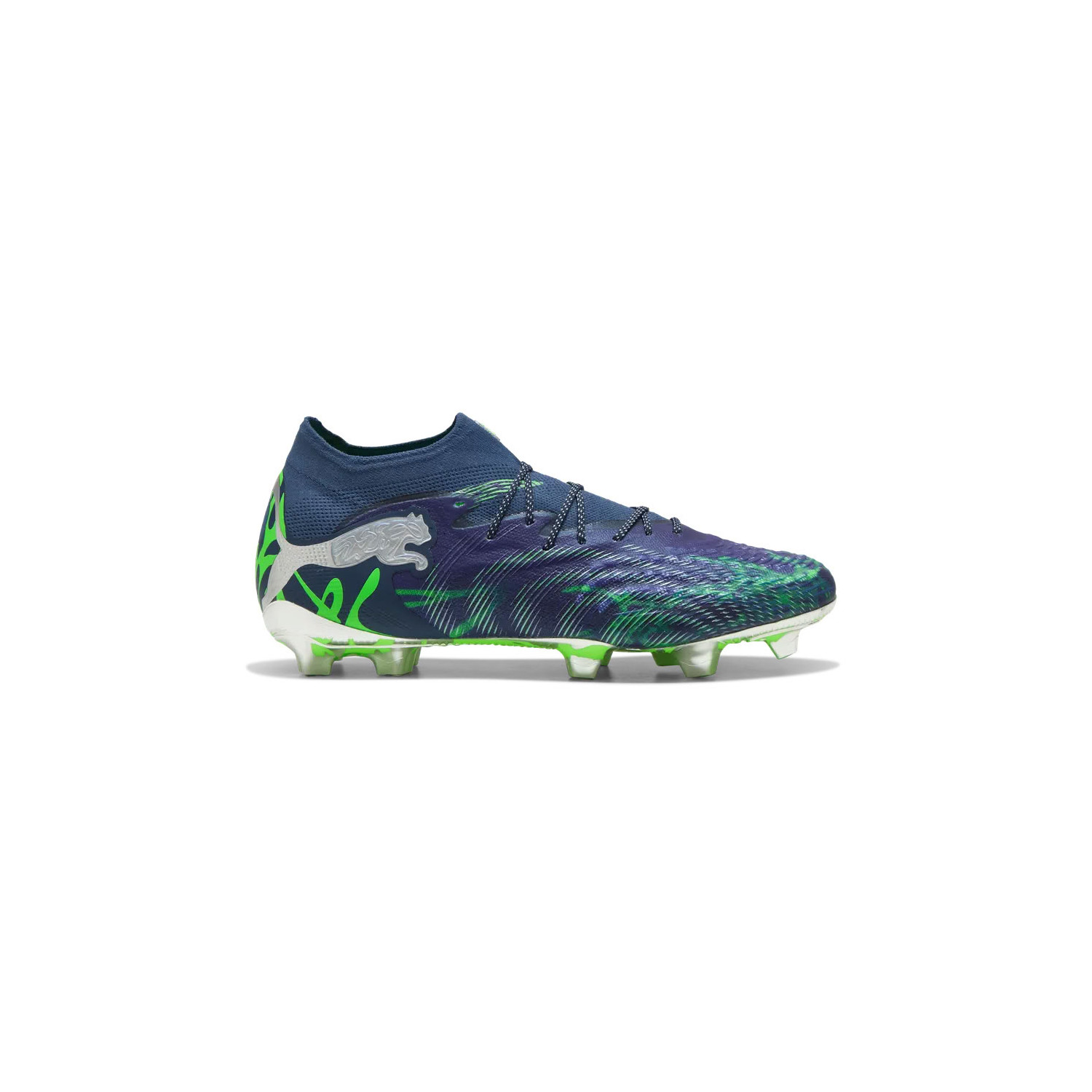 Puma Future 9 Ultimate Cosmic Art FG bleu vert sur Foot.fr