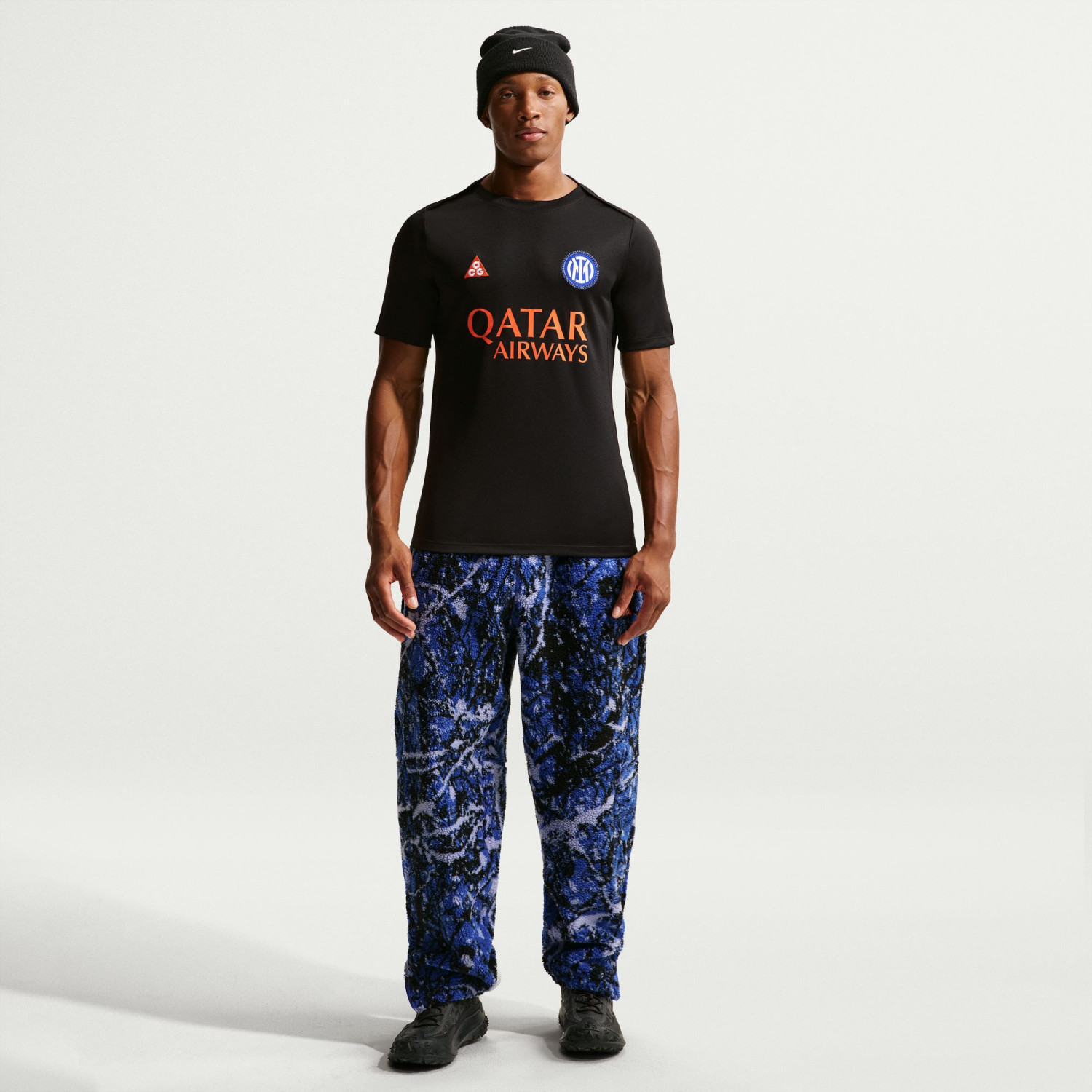 Maillot avant match Inter Milan ACG noir sur Foot.fr