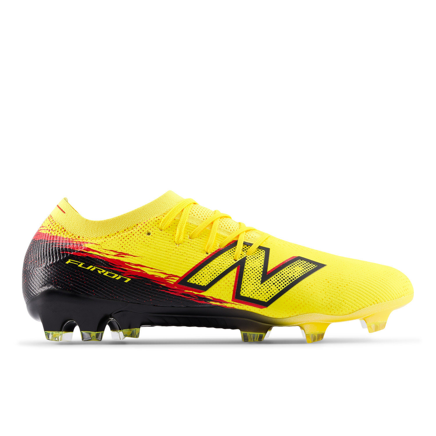 New Balance Furon V8 Elite FG jaune noir sur Foot.fr