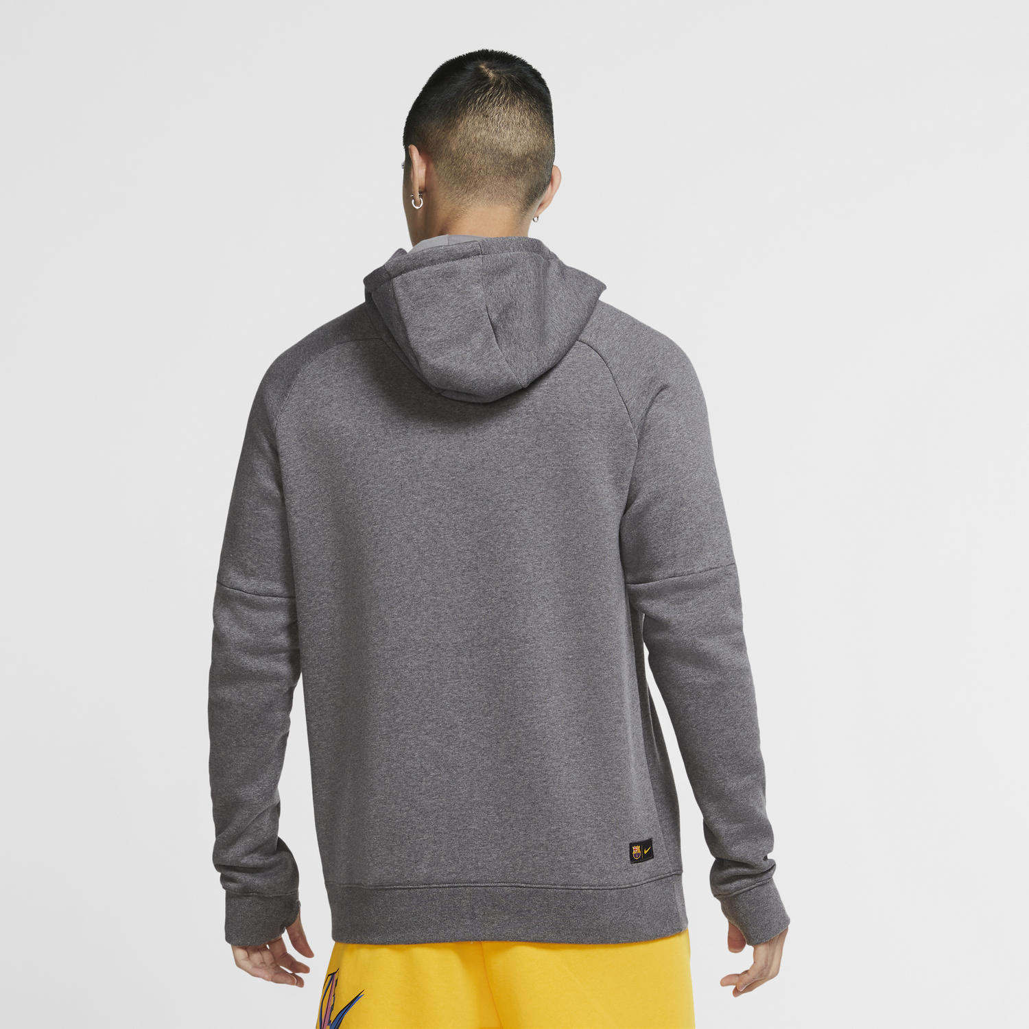 Sweat Entraînement Fc Barcelone Gfa Fleece Gris 2020 21 Sur Foot Fr