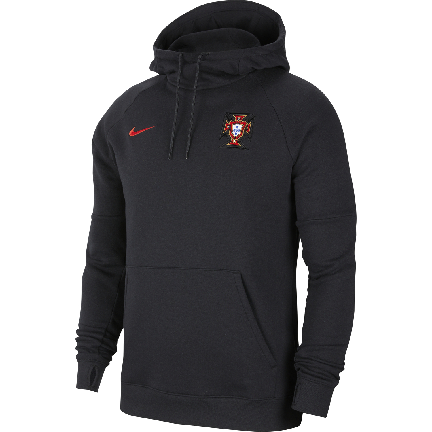 Sweat à Capuche Portugal Gfa Fleece Noir 2020 Sur Foot Fr